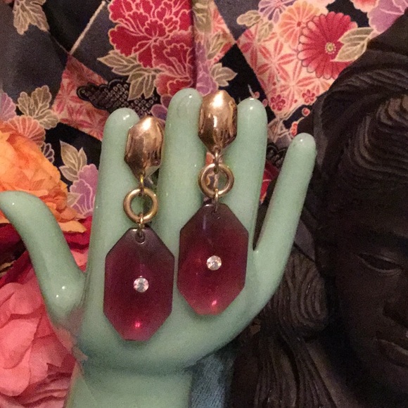 Vintage | Jewelry | New Old Stock Vintage Verducci Lucite Pierced ...